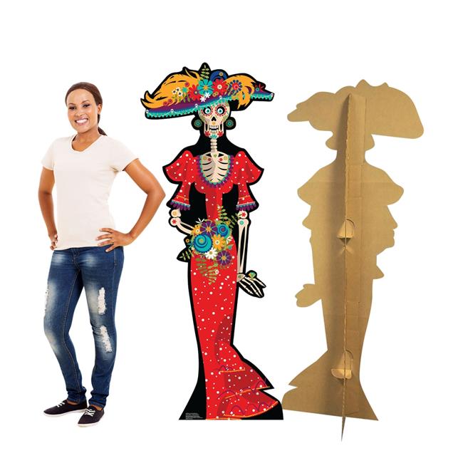 Advanced Graphics 2389 67 x 27 in. Day of The Dead Woman Cardboard ...