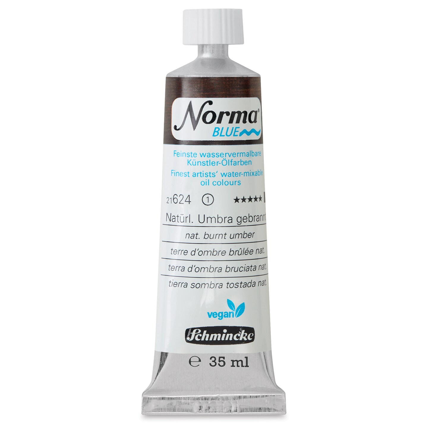 Schmincke Norma Blue Water-Mixable Oil Paint - Natural Burnt Umber, 35 ...