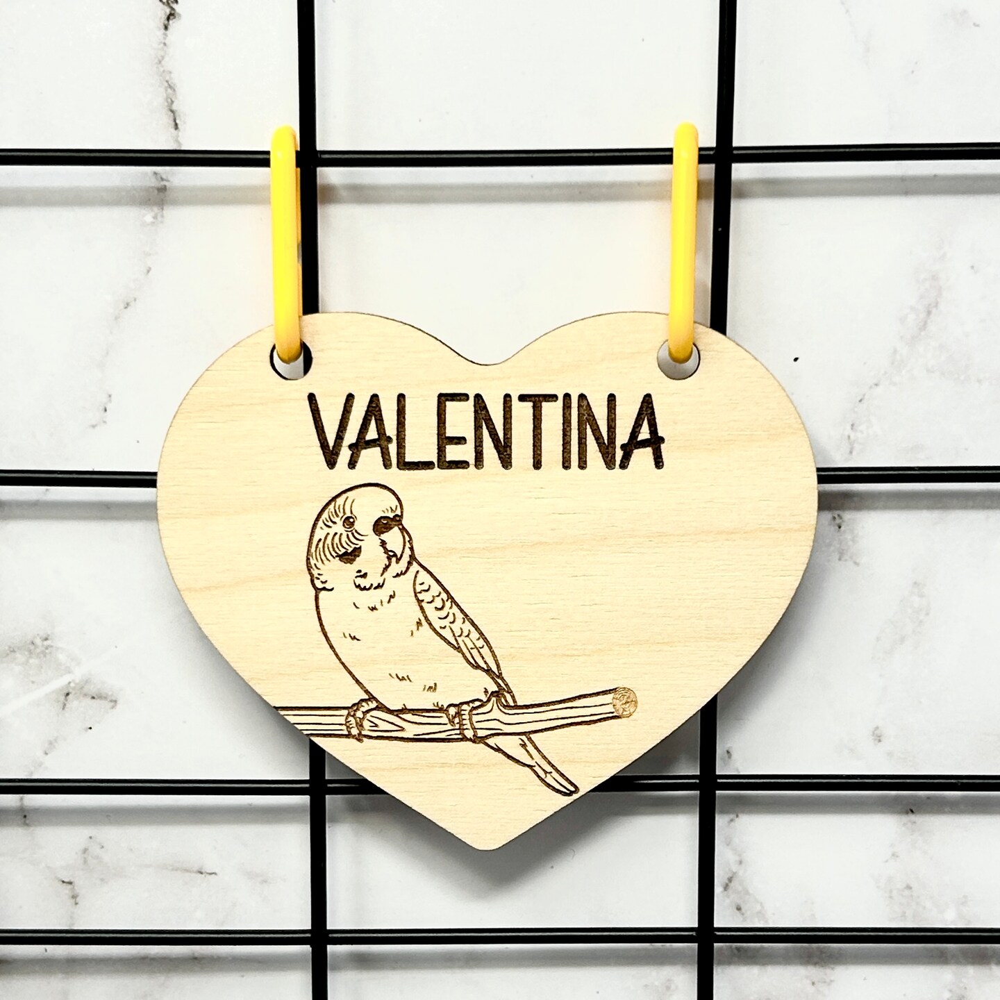 Parakeet Cage Sign, Parakeet Cage Accessories, Parakeet Name Sign ...