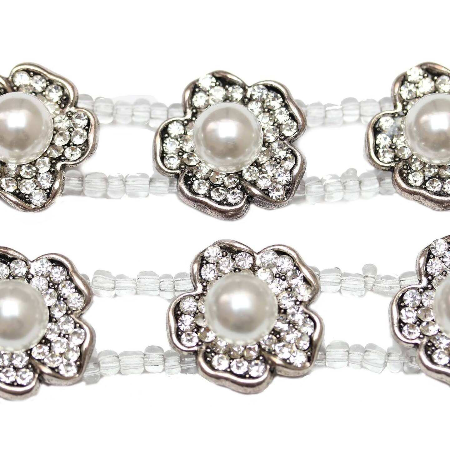 Sliver 25mm Pearl Flower Slider | Michaels