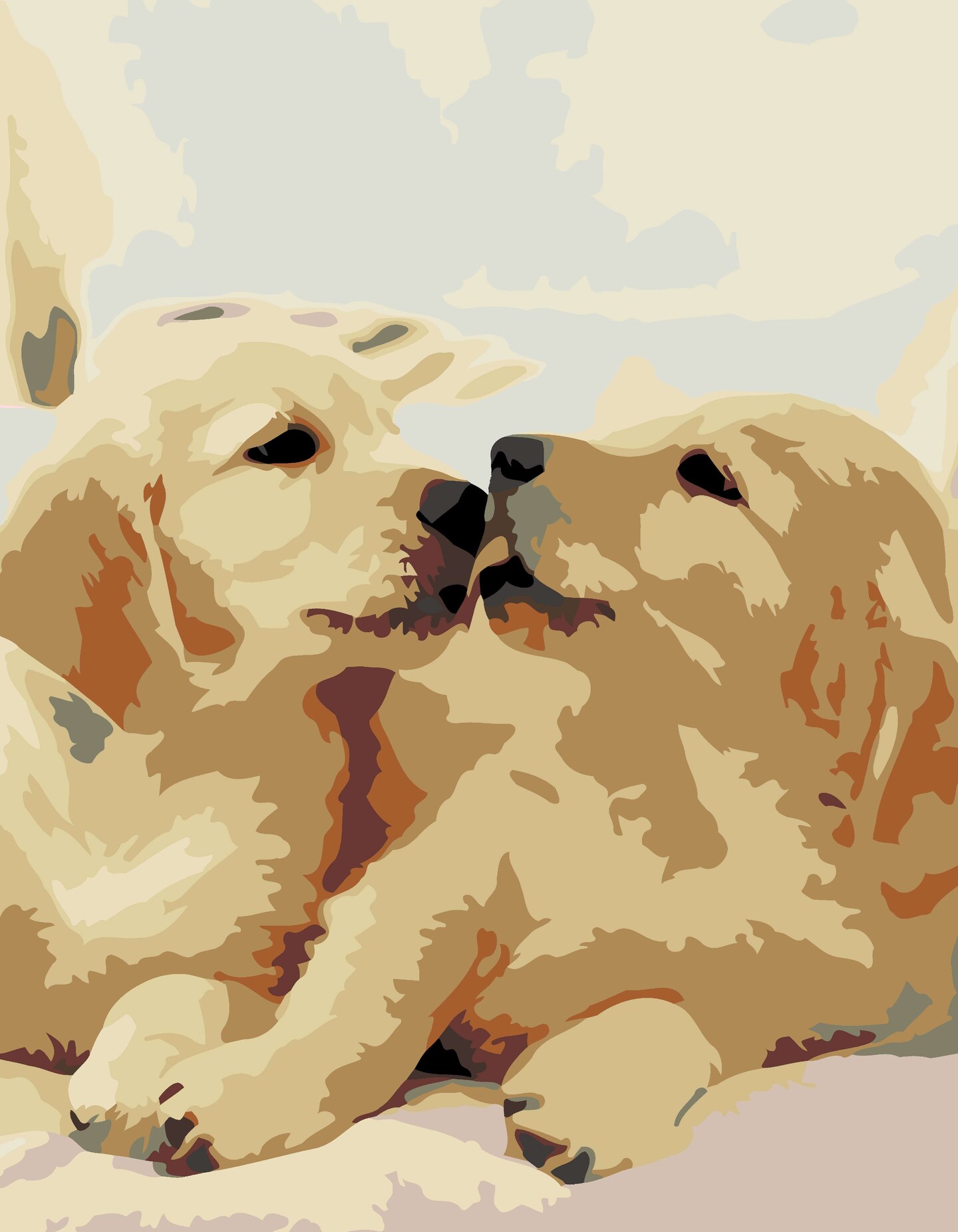 Artwille DIY Paint by Numbers for Adults and Kids, Acrylic Painting Kit - "Animals and birds 7.5 ...