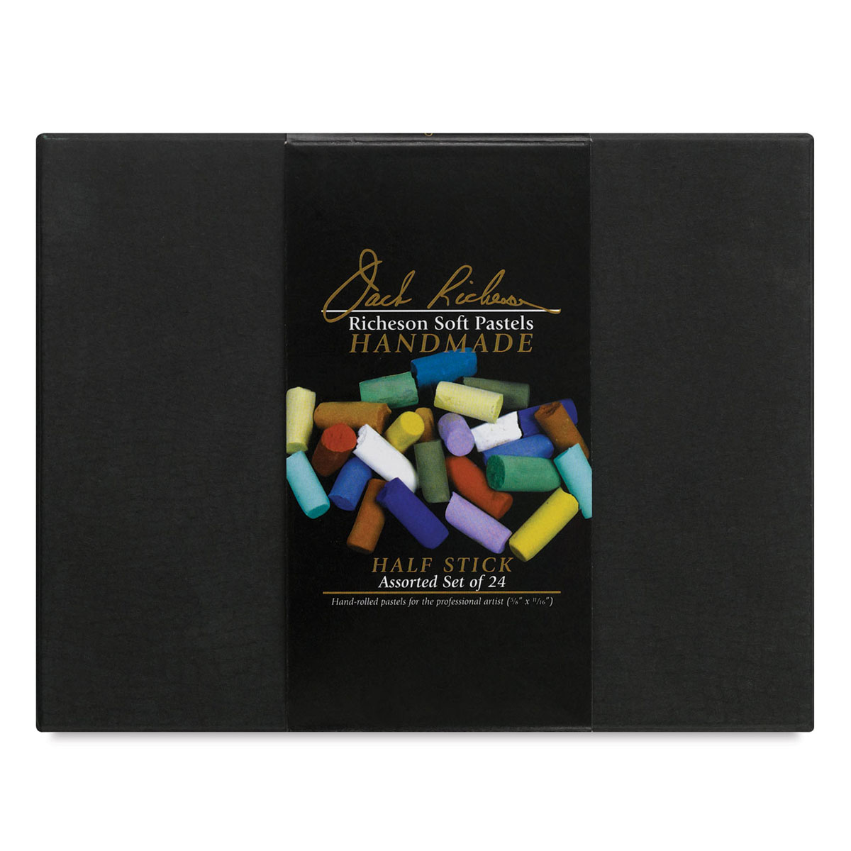 Richeson Handmade Soft Pastels - Assorted Colors, Set of 24, Half Stick ...
