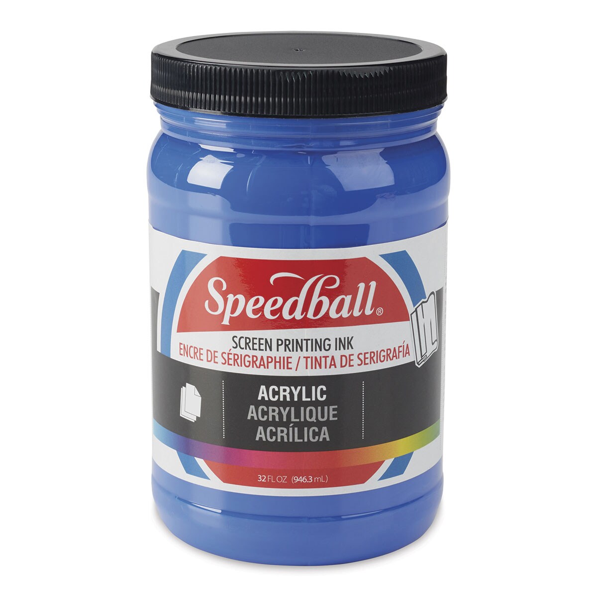 Speedball Permanent Acrylic Screen Printing Ink - Ultra Blue, Quart ...
