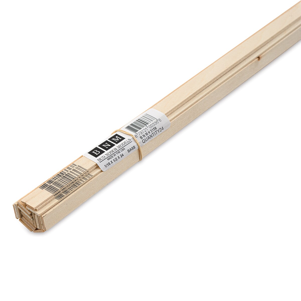 Bud Nosen Basswood Sticks - 1/16" x 1/2" x 24", 24 Sticks | Michaels