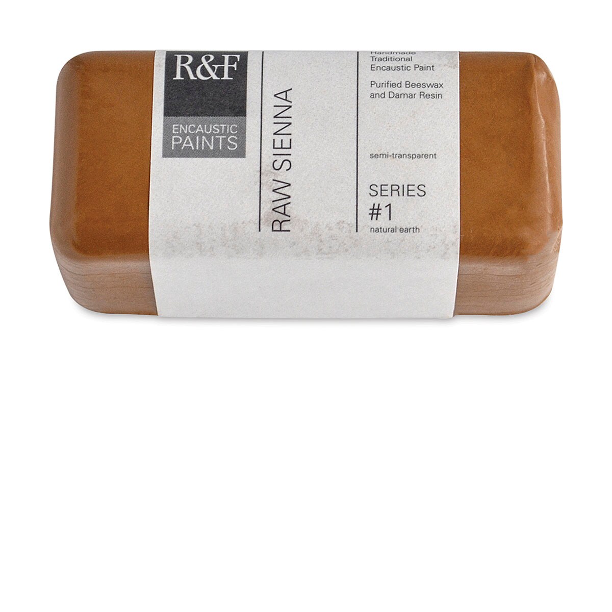 R&F Encaustic Paint Block - Raw Sienna, 104 ml block | Michaels