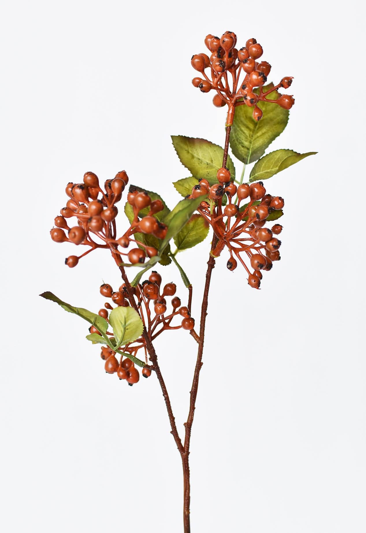 25.5" Faux Rust Berry Stem | Michaels