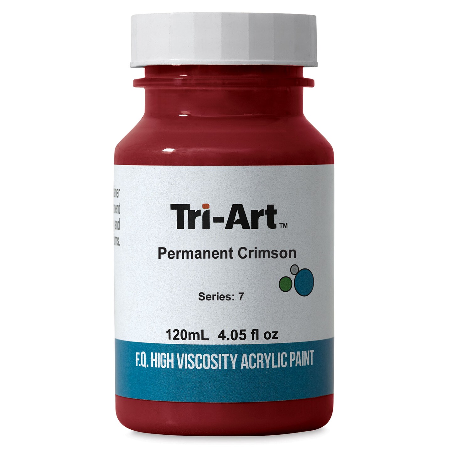 Tri-Art High Viscosity Artist Acrylic - Permanent Crimson, 120 ml jar ...