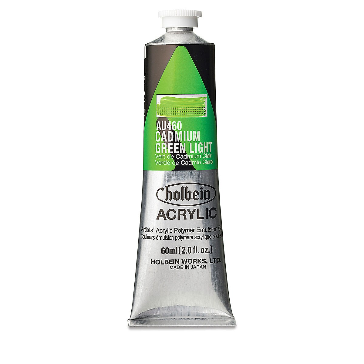 Holbein Heavy Body Artist Acrylics - Cadmium Green Light, 60 ml tube ...