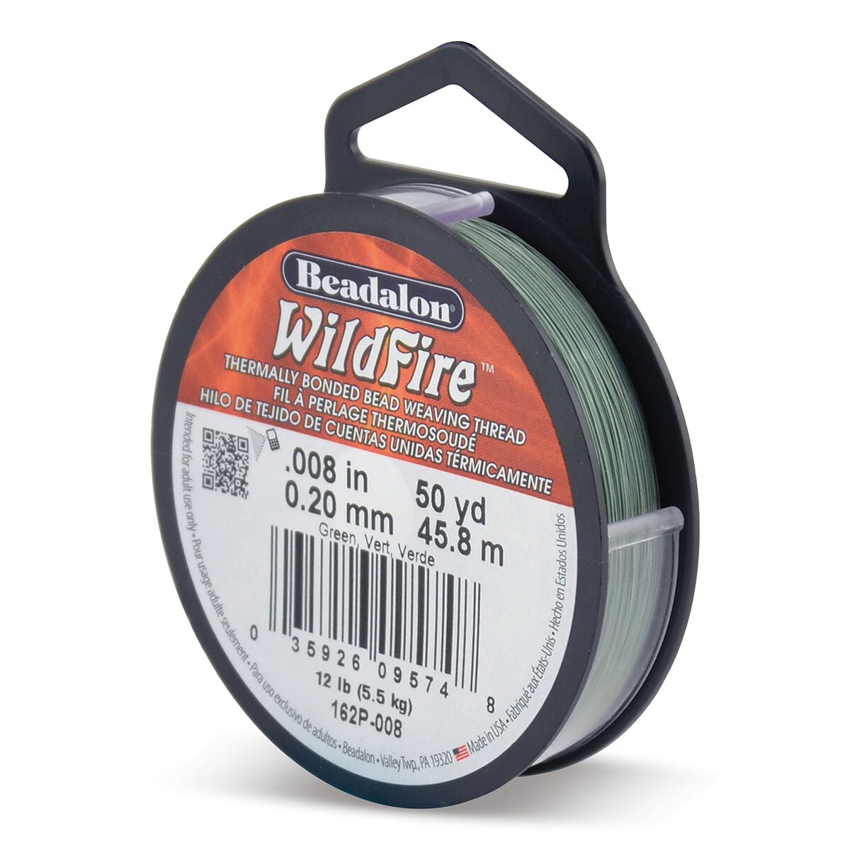 Beadalon WildFire Beading Thread - Green, 0.008", 50 yds | Michaels