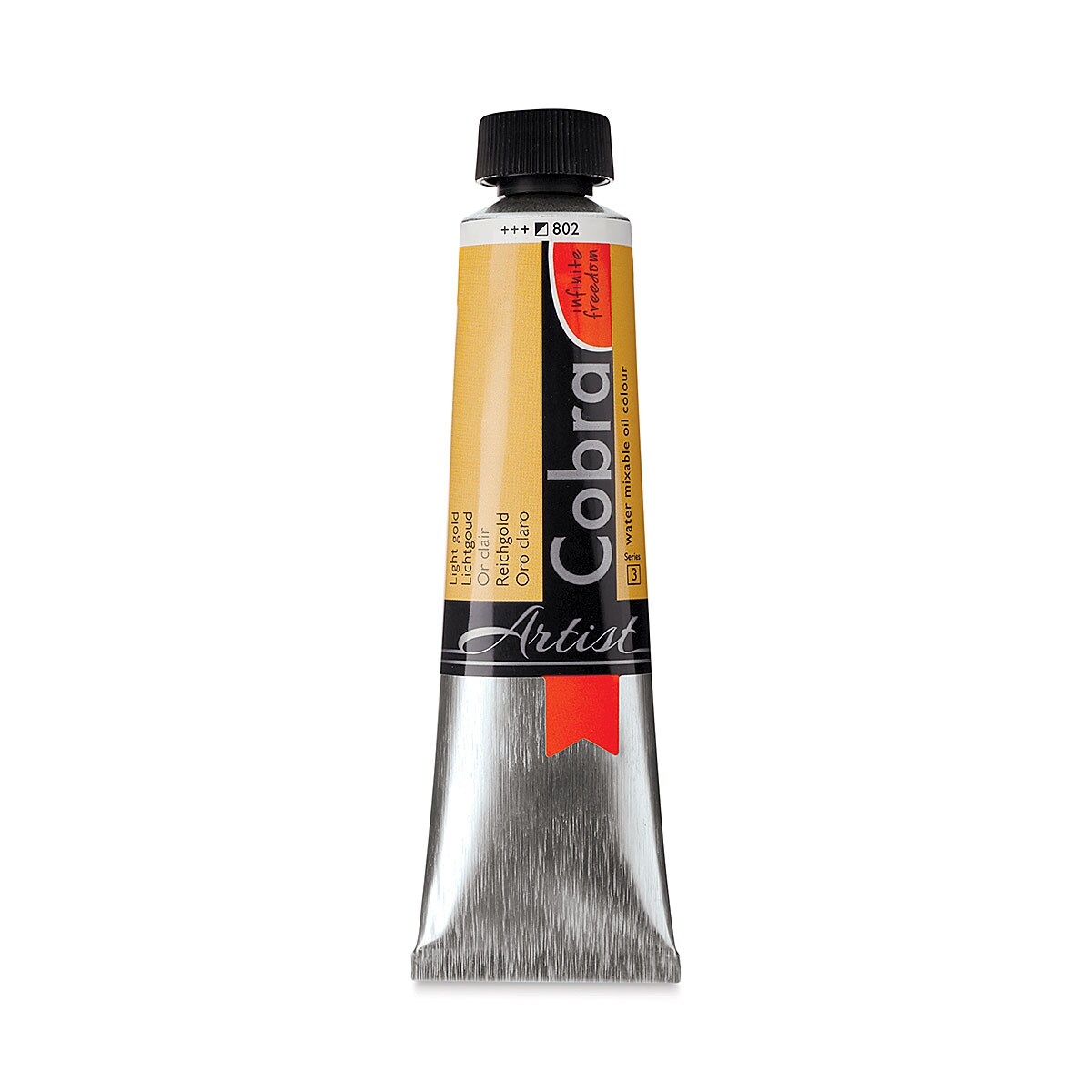 Cobra Artist Water Mixable Oil Paint - Light Gold (Metallic), 40 ml ...