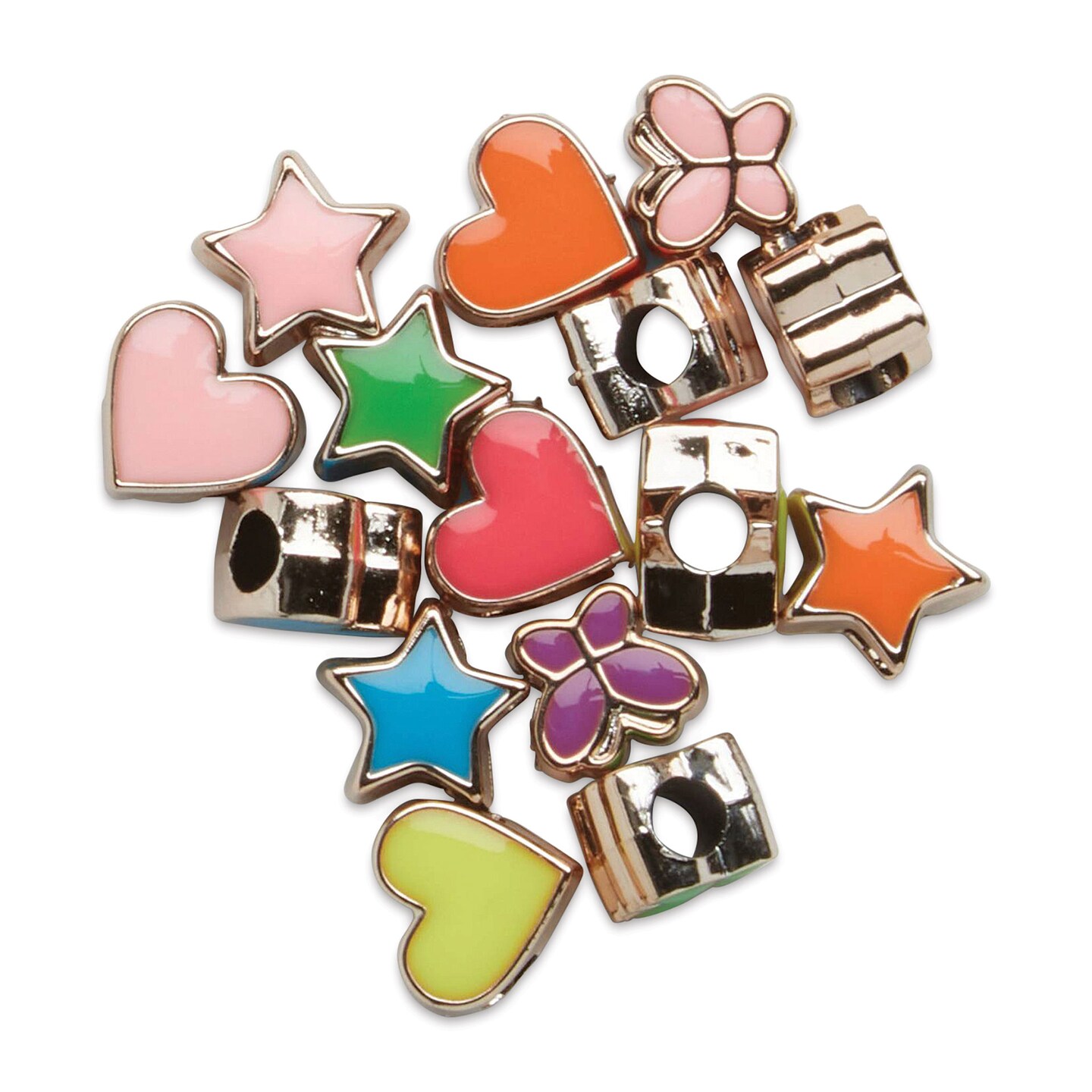 Pop Metal Beads Assorted Pkg of 15