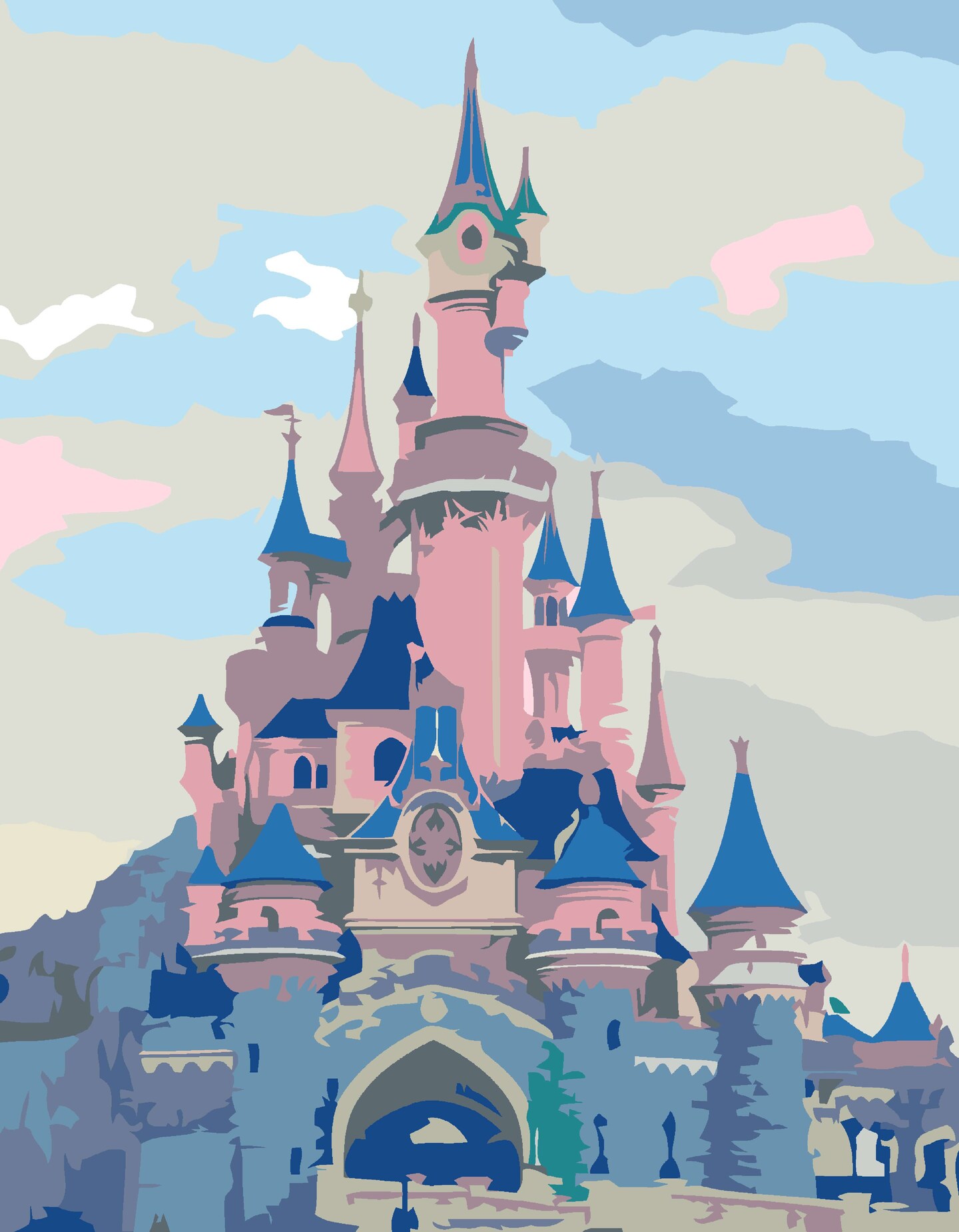 Artwille DIY Paint by Numbers for Adults and Kids, Acrylic Painting Kit - "Scenery 5.47", 13.8 x ...