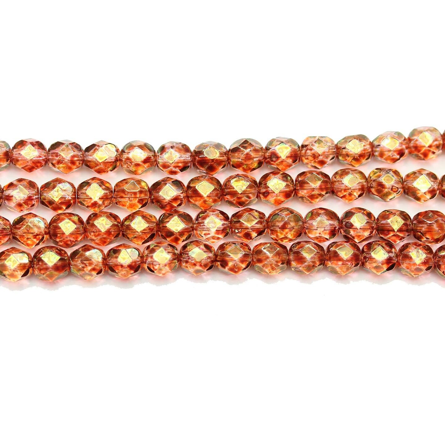 Czech Glass Topaz Luster Faceted 6mm Beads | Michaels