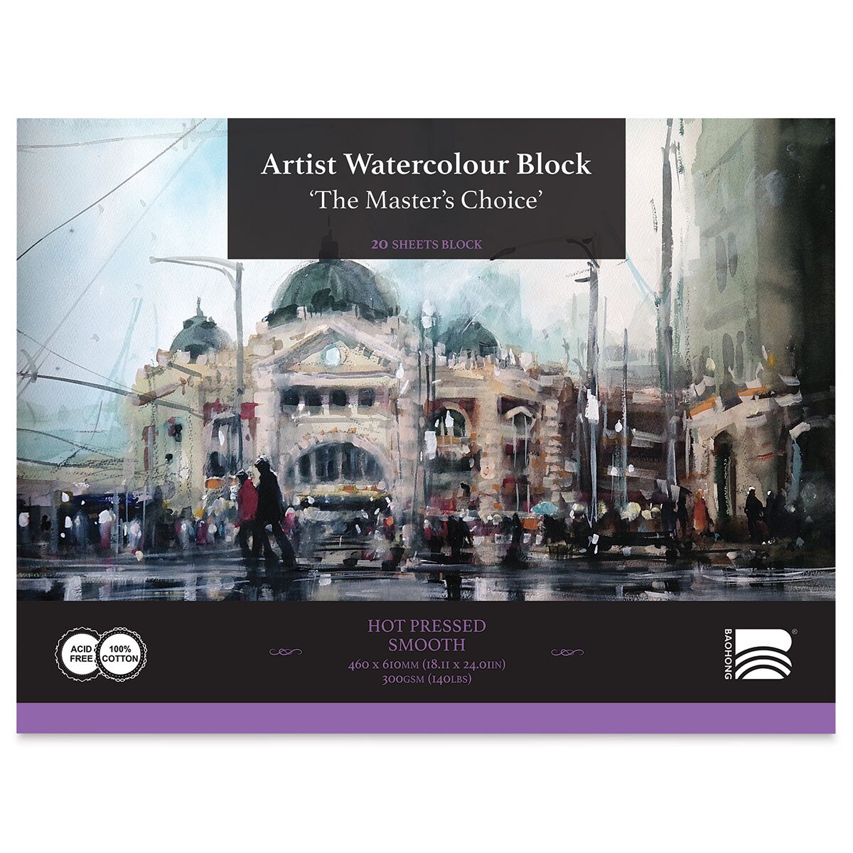 The Master's Choice Artist Watercolor Block - 18.11" x 24.01", Hot ...