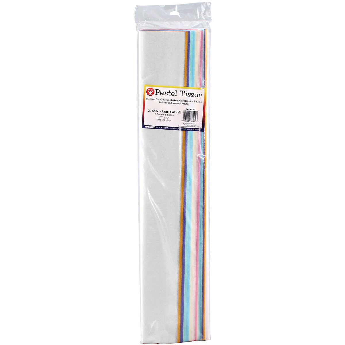 Hygloss Tissue Paper 20"X30" 24/Pkg-3 Each Of 8 Pastel Colors | Michaels