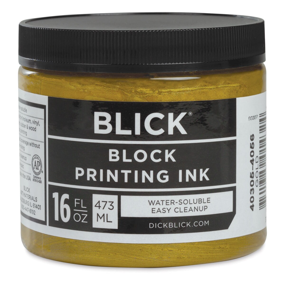Blick Water-Soluble Block Printing Ink - Gold, 16 oz Jar | Michaels