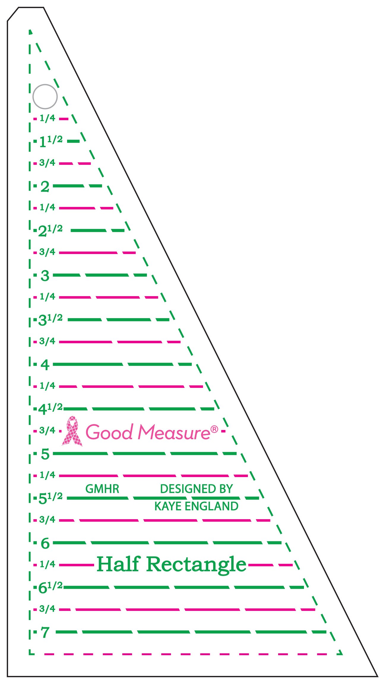 Good Measure Half Rectangle Ruler | Michaels