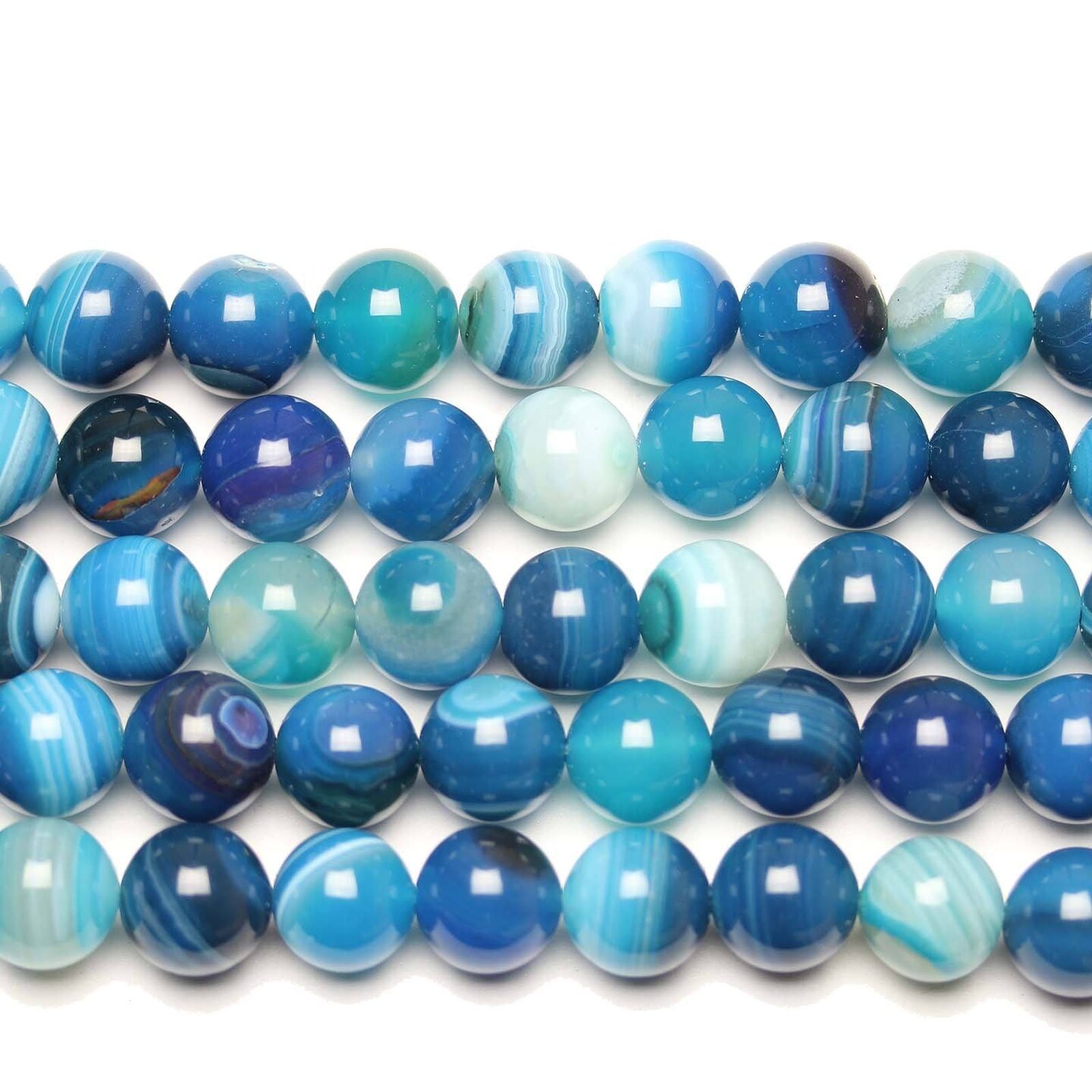 Blue Dyed Agate Round 12mm Beads | Michaels