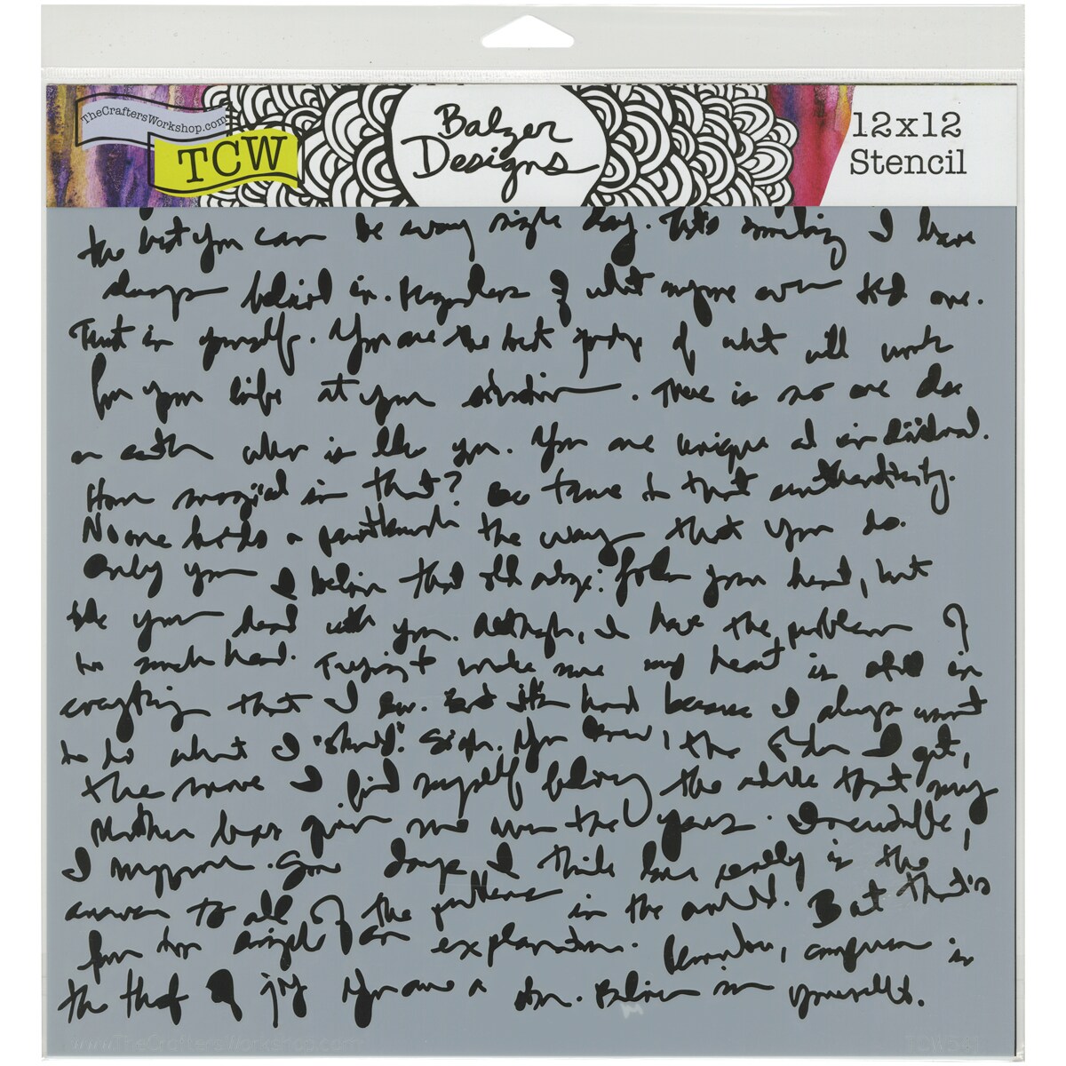 Crafter's Workshop Template 12"X12"-Believe Script | Michaels