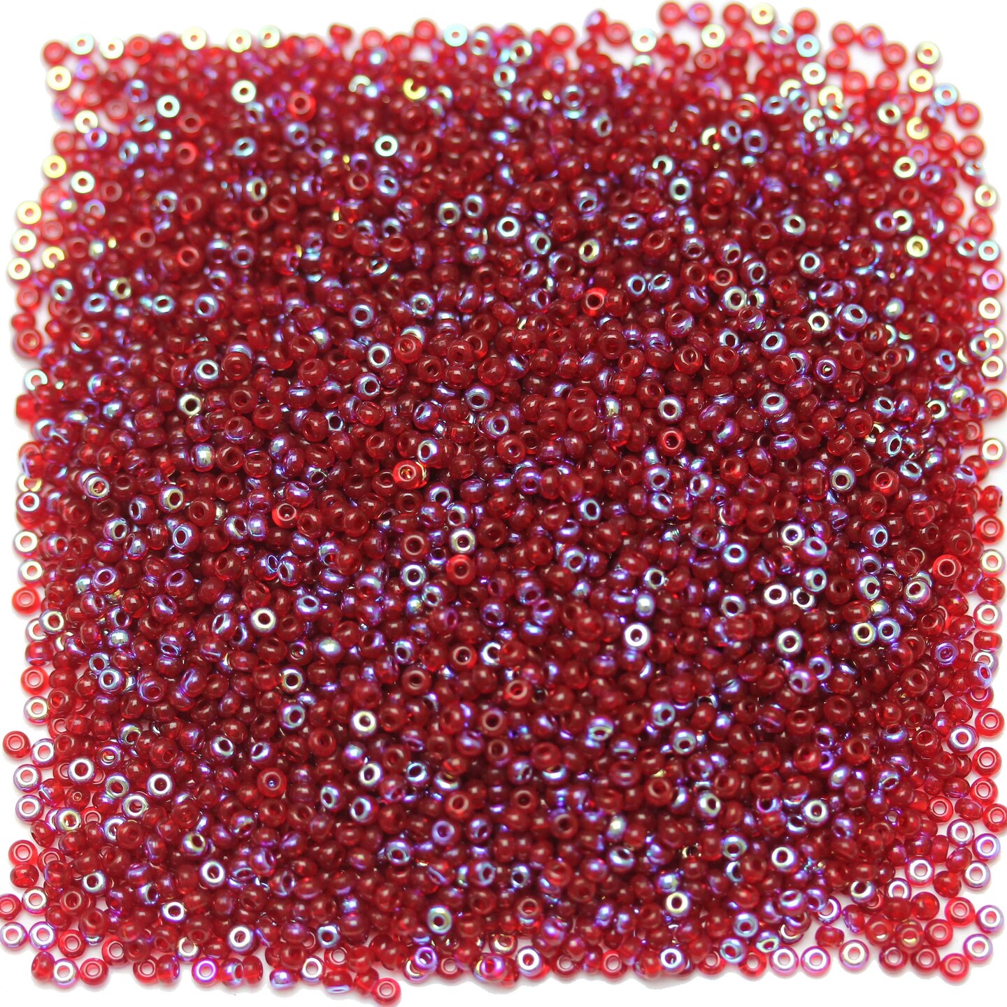 Czech Dark Red AB 11/0 Seed Beads, Size: 11/0, Count: 100grams | Michaels