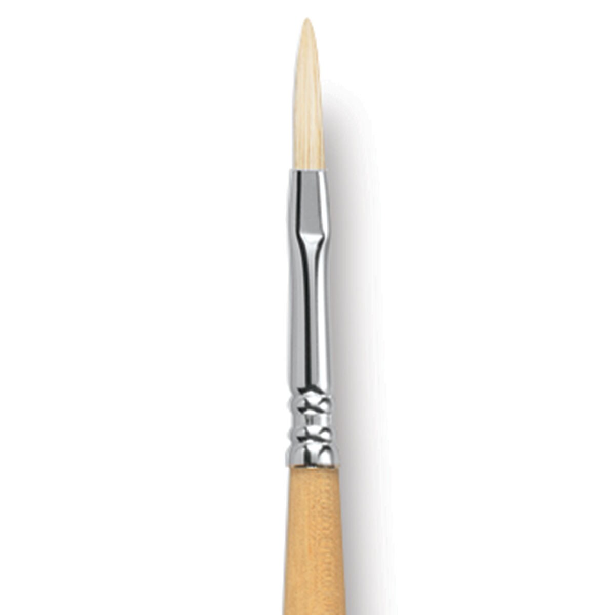 Escoda Clasico Chungking White Bristle Brush - Long Filbert, Long Handle, Size 4 | Michaels