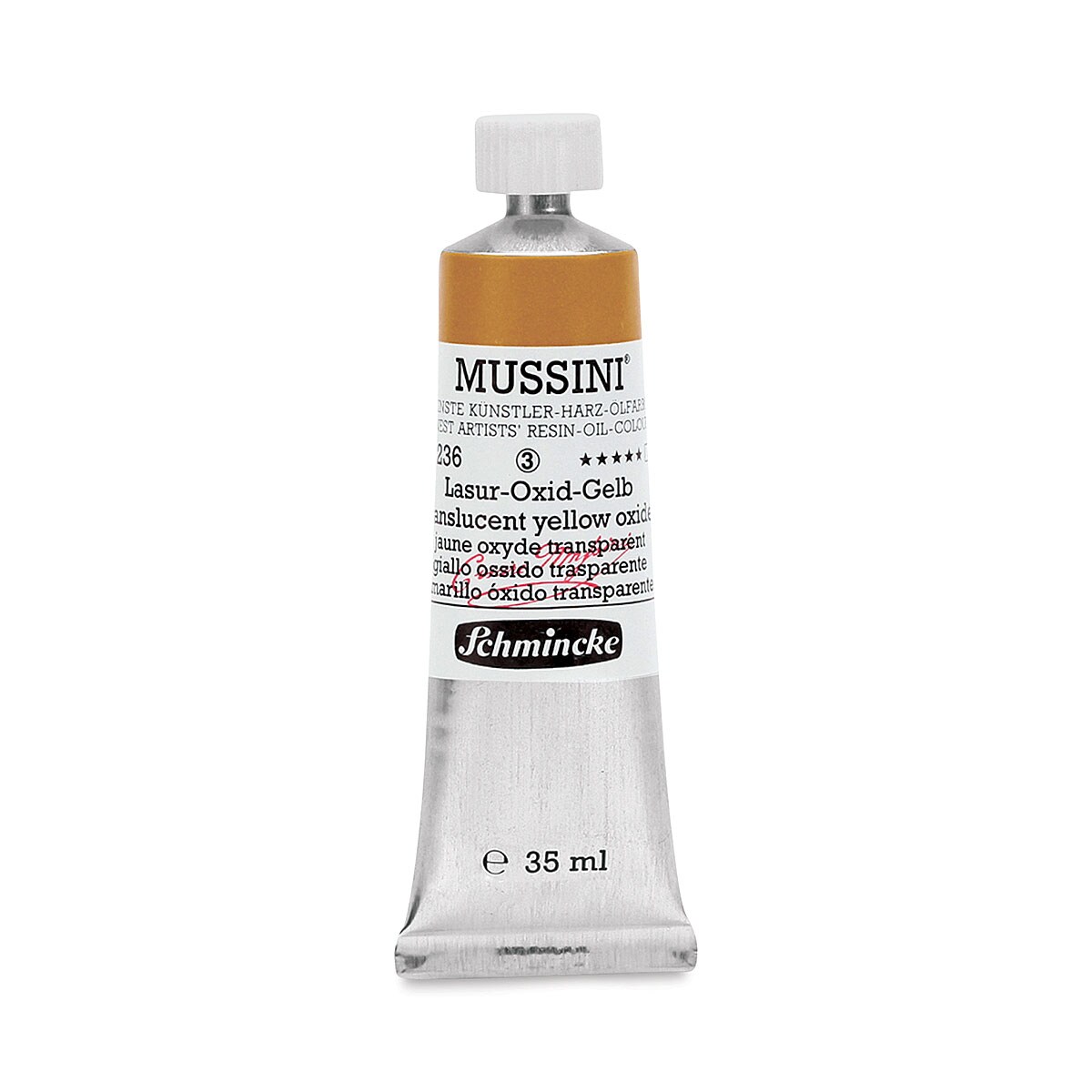 Schmincke Mussini Oil Color - Translucent Yellow Oxide, 35 ml tube ...