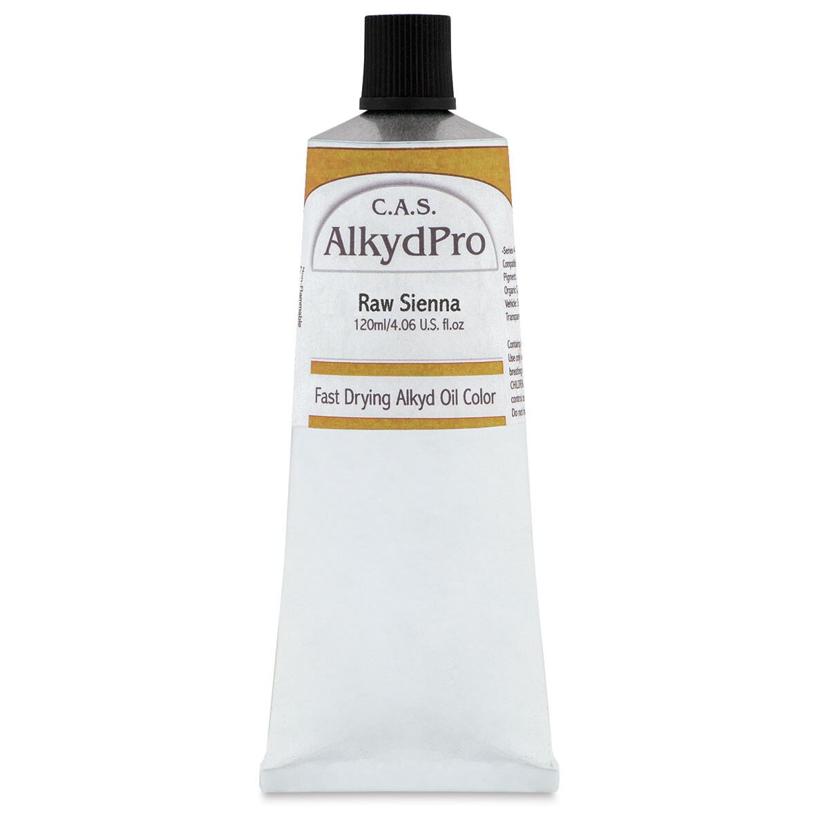 CAS AlkydPro Fast-Drying Alkyd Oil Color - Raw Sienna, 120 ml tube ...