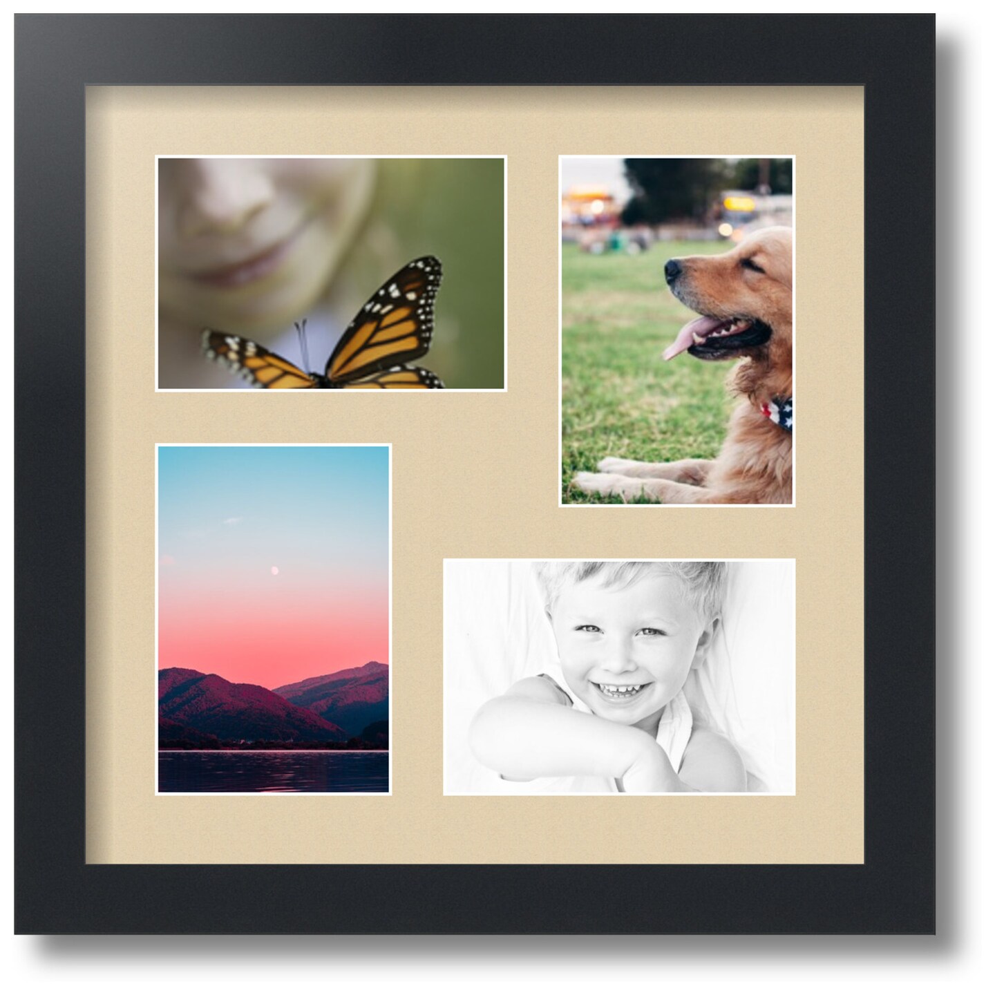 ArtToFrames Collage Photo Picture Frame with 4 - 4x6 inch Openings ...