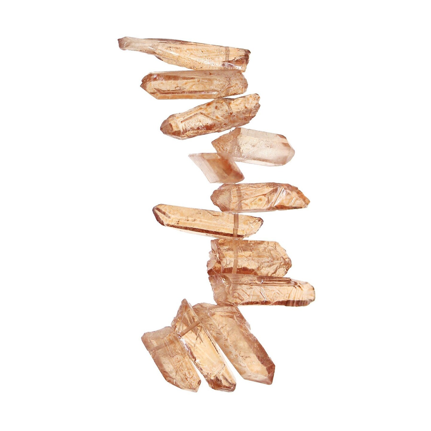 Amber Luster Quartz Crystal Stick Top Hole Beads | Michaels