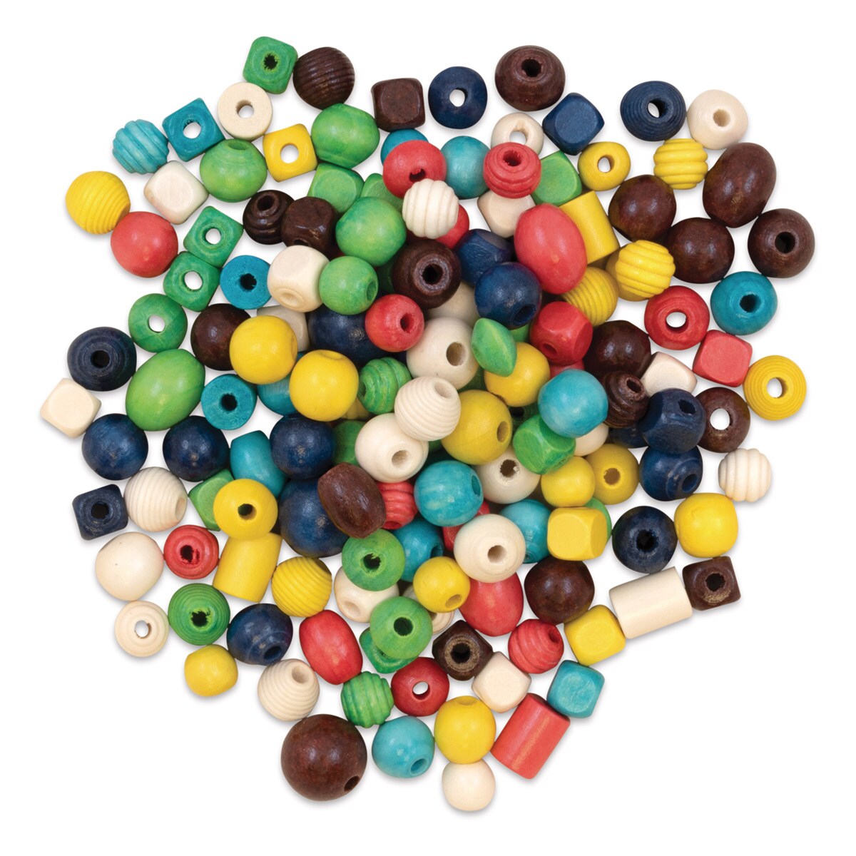 Creativity Street Wood Beads - Assorted Colors, 1 lb, Bag | Michaels