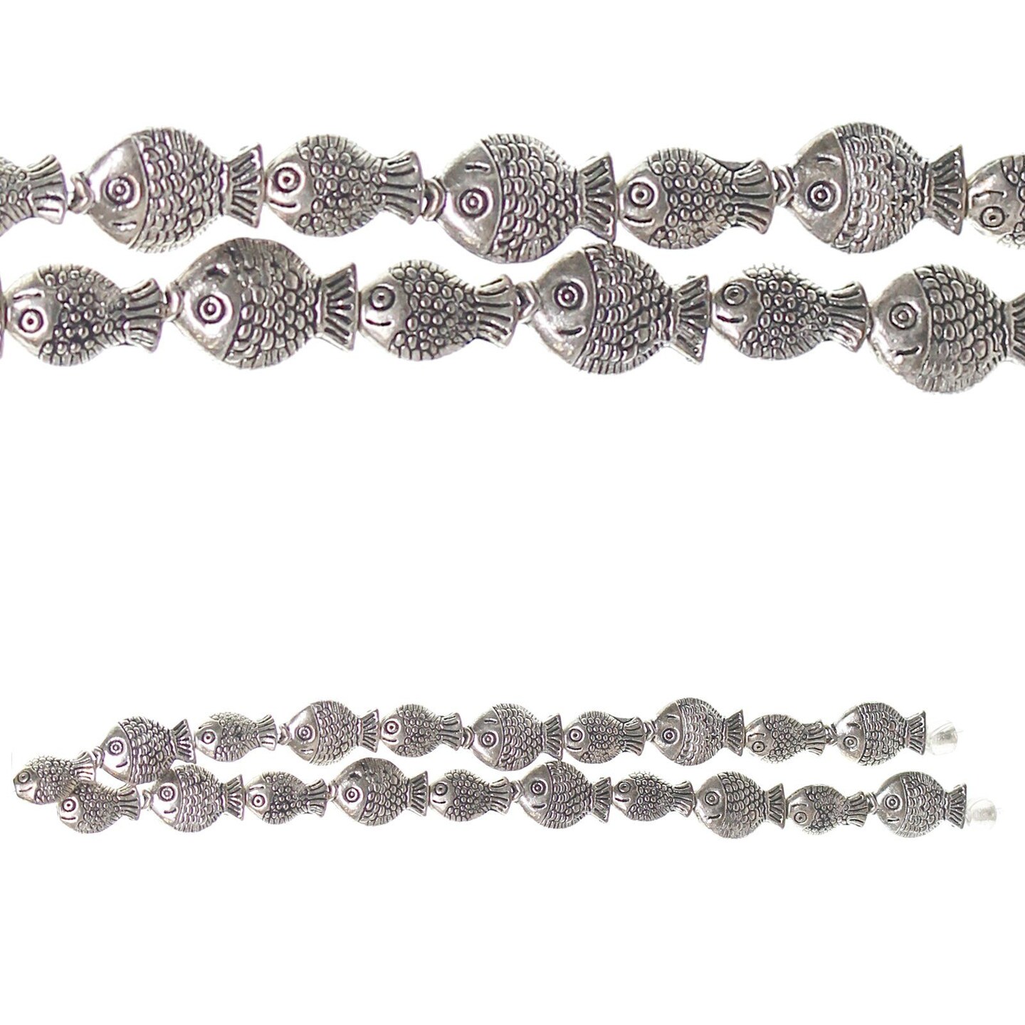 Silver Plated Fish Mix 7-14mm Beads | Michaels