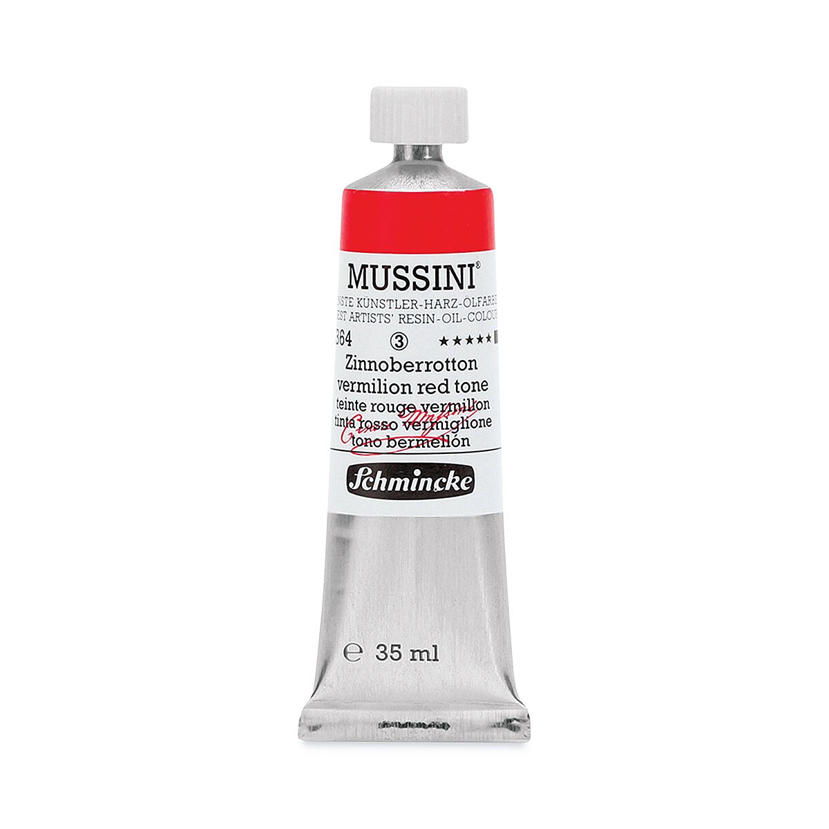 Schmincke Mussini Oil Color - Vermilion Red Tone, 35 ml tube | Michaels
