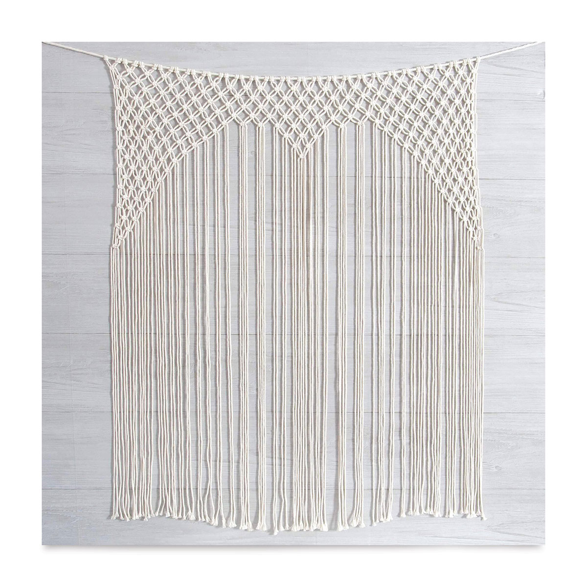 Solid Oak Make-ramé Macramé Wall Hanging Kit - Lacy Backdrop | Michaels