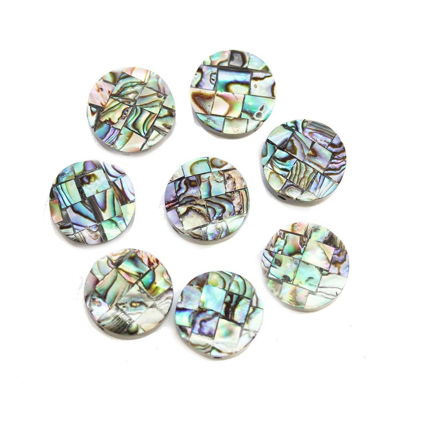 Philippine Abalone Mosaic 15mm Beads | Michaels