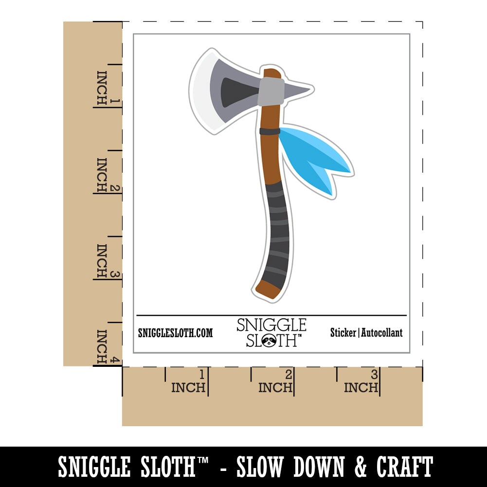 Tomahawk Native American Axe Tool Weapon Waterproof Vinyl Phone Tablet ...