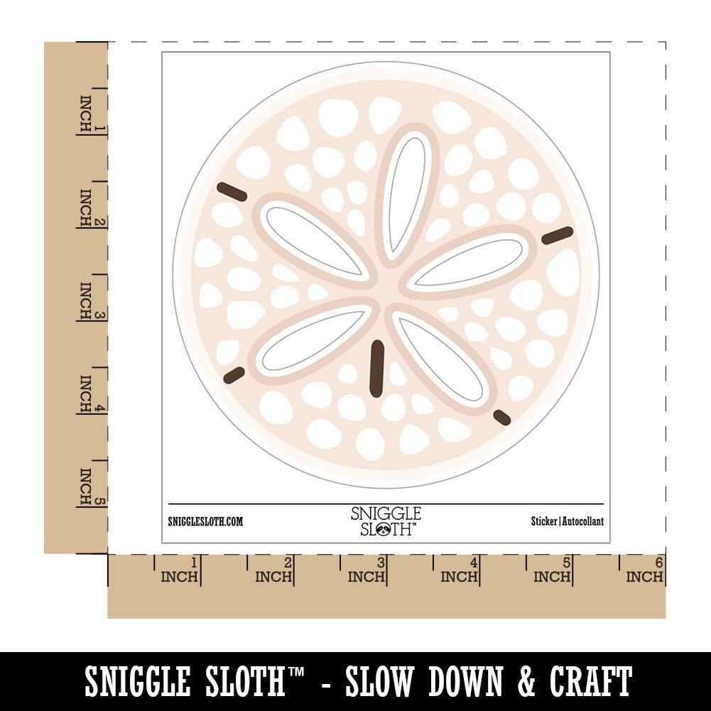 Sand Dollar Sea Urchin Ocean Beach Outline Waterproof Vinyl Phone ...