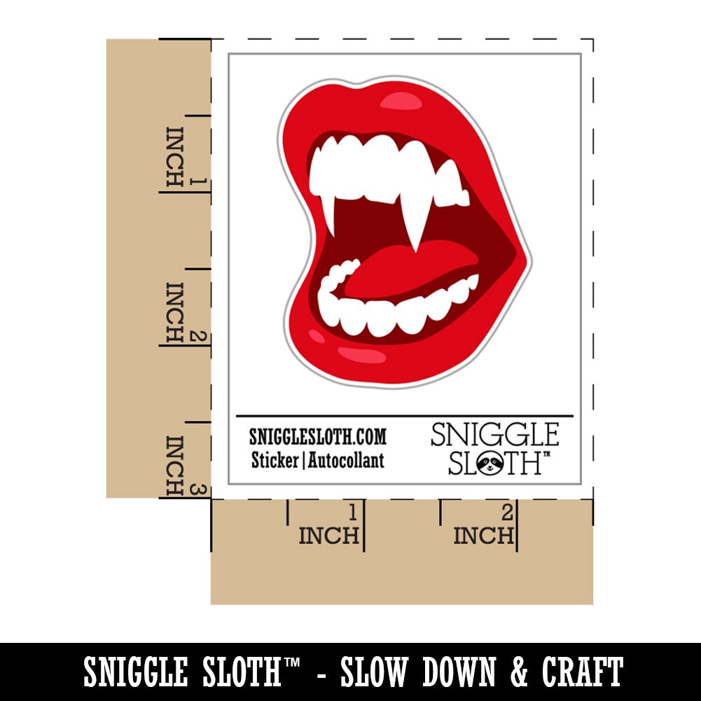 Juicy Vampire Lips Horror Halloween Waterproof Vinyl Phone Tablet ...