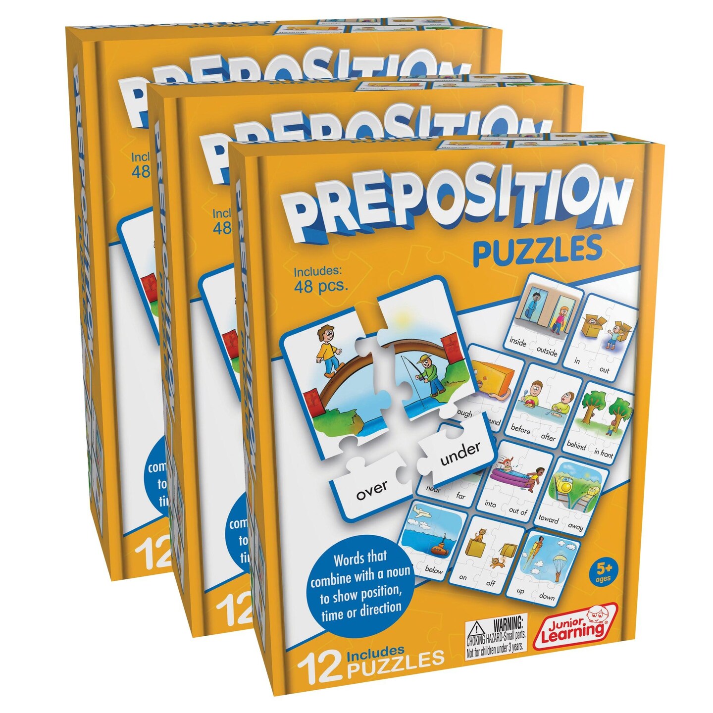 Preposition Puzzles, 12 Per Set, 3 Sets | Michaels