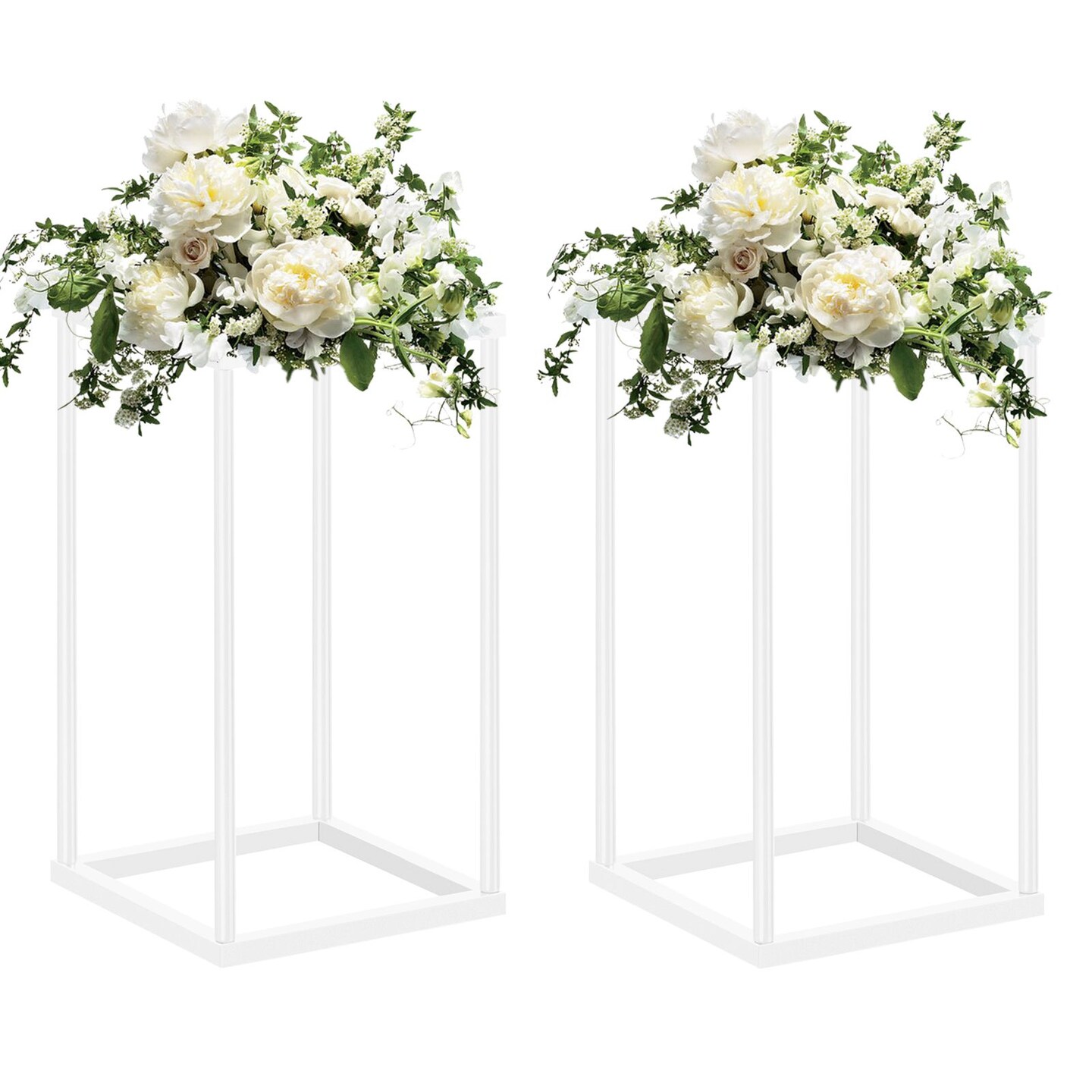2pcs 15.7in Wedding Centerpieces for Tables with Mesh Plates for Party ...