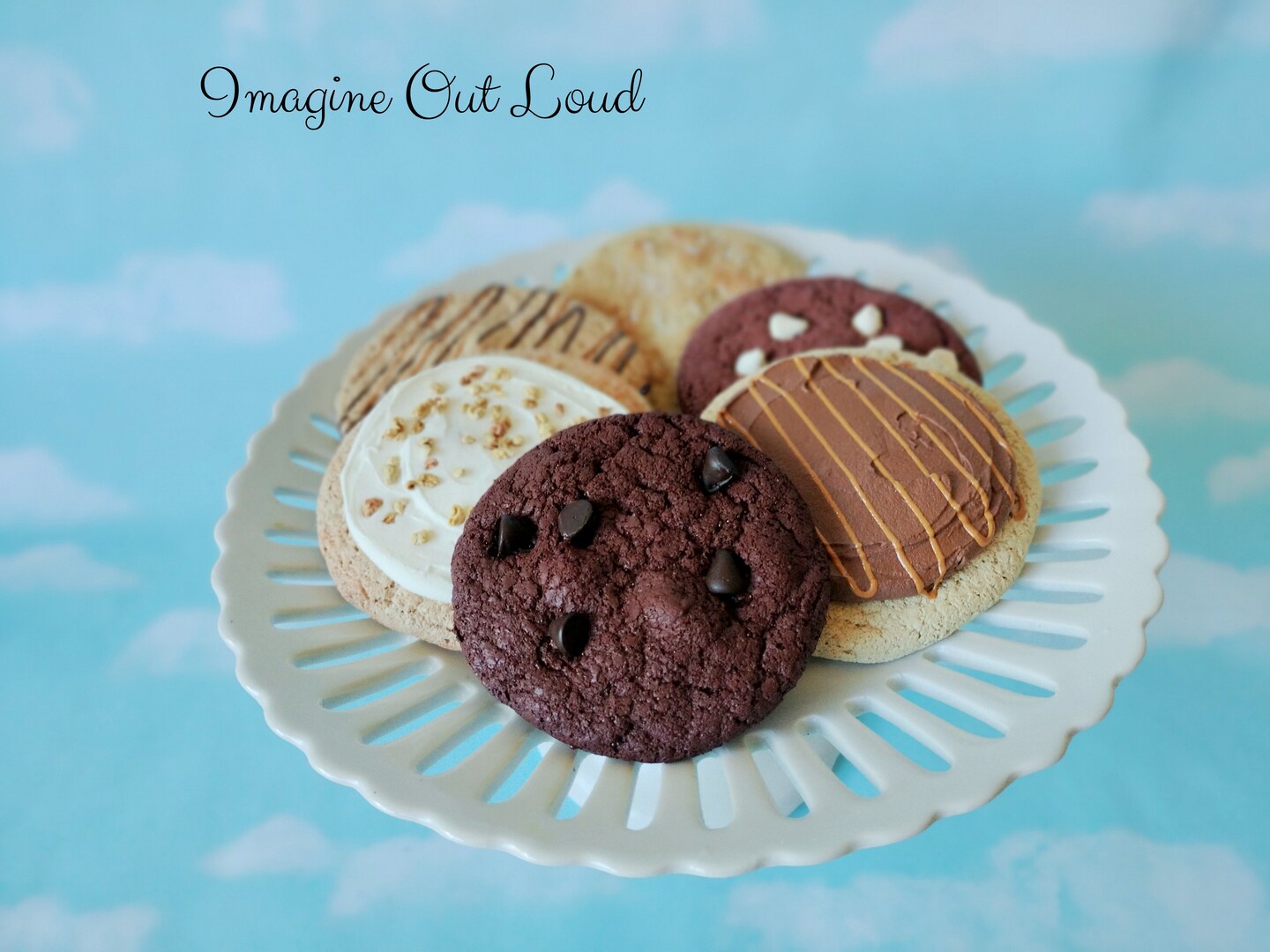 FAUX Gourmet Bakery Cookie Set B Fake Food Prop Decoration Handmade Art ...