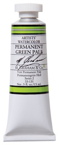 M GRAHAM PERMANENT GREEN PALE 15ML WATERCOLOR | Michaels