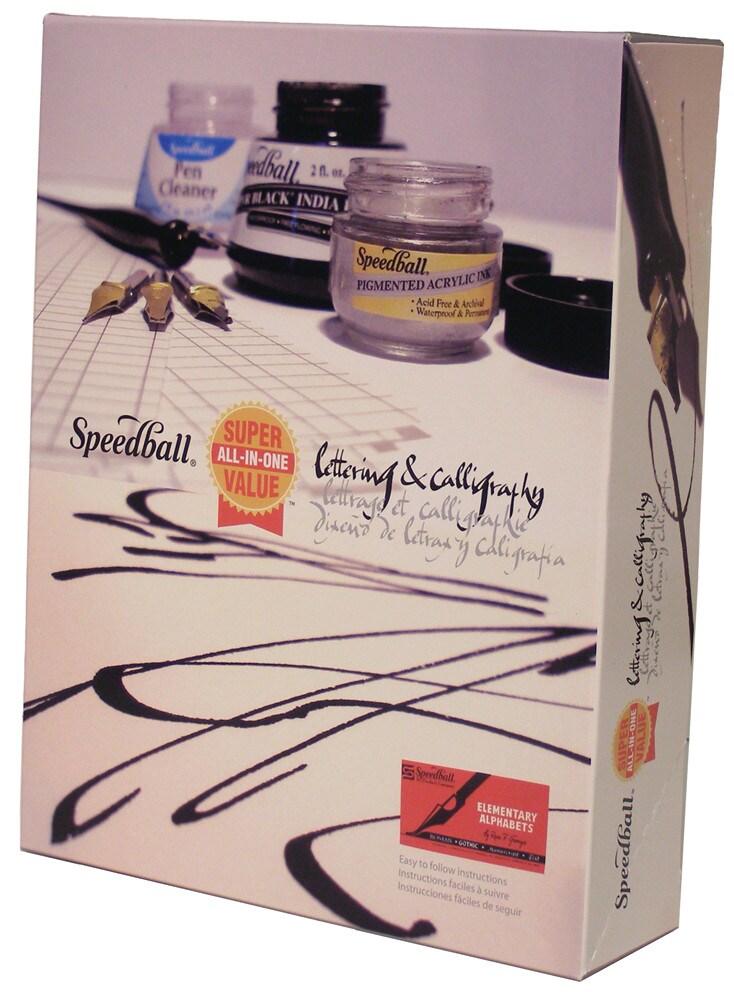Speedball Super Value Lettering & Calligraphy Kit, 10 Pieces | Michaels