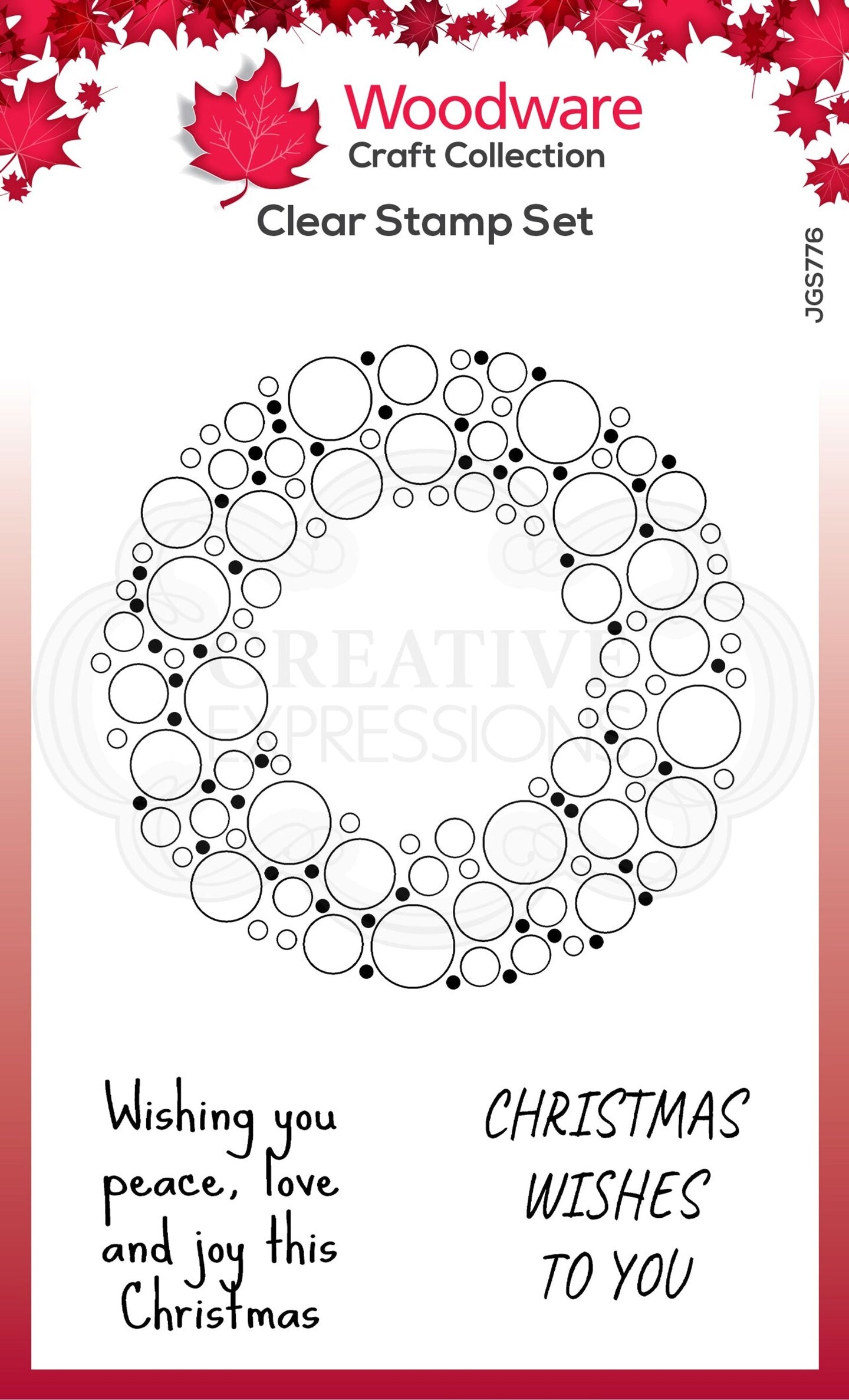 Woodware Craft Collection Woodware Clear Singles Bubble Holiday Wreath ...