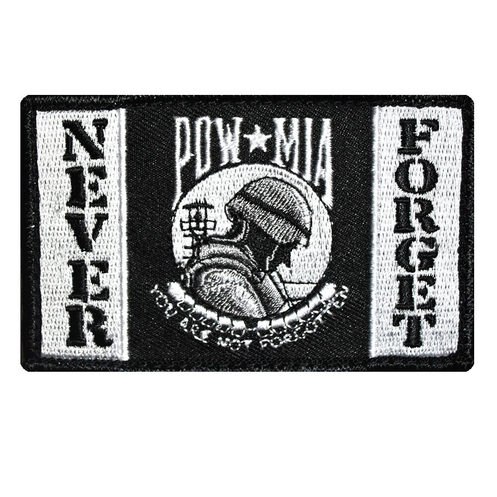 EagleEmblems PM3807V Patch-Pow*Mia Flag Never Forget (Velcro) (3-1/2 ...
