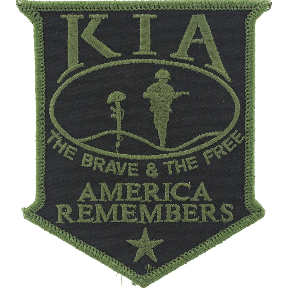 Buy in Bulk - Eagle Emblems Patch-Kia America Remembers (Subdued) (3-1/ ...