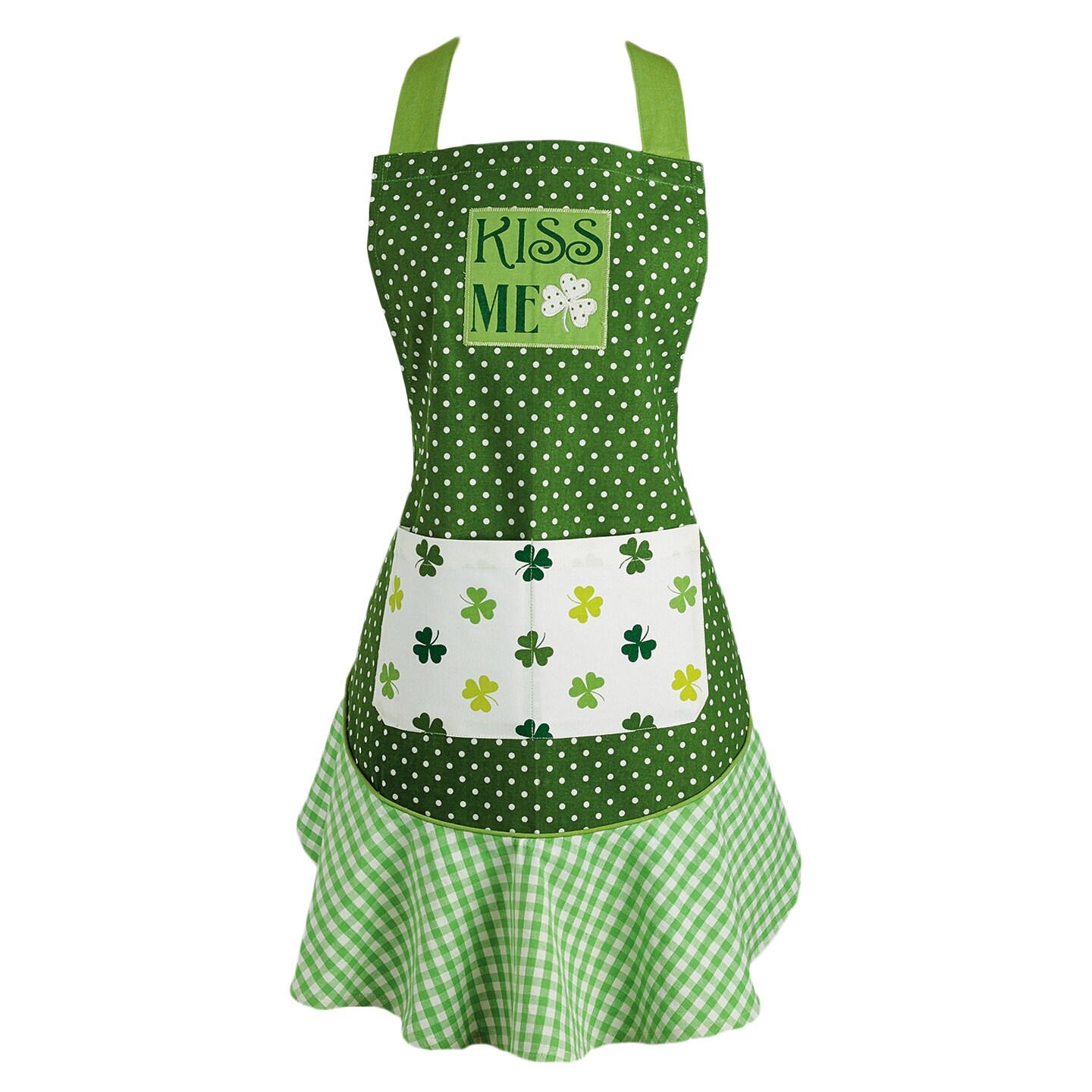 DII Kiss Me St Pattys Day Ruffle Apron | Michaels