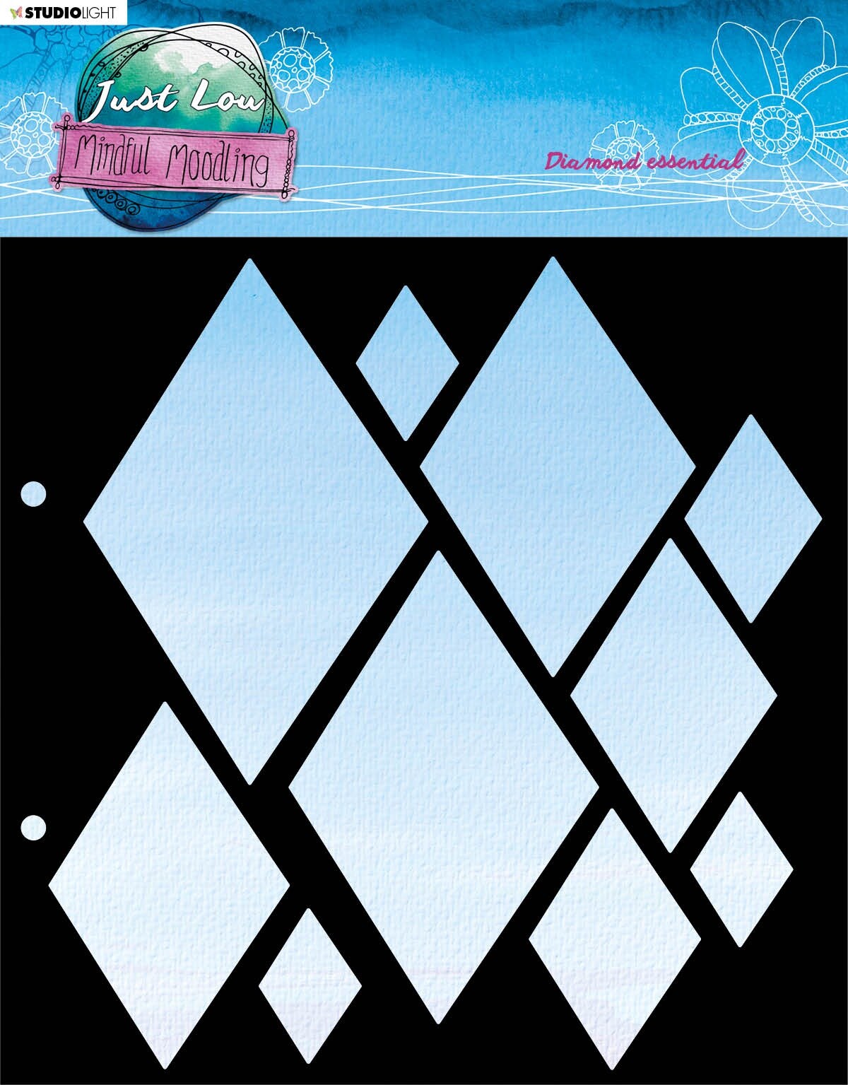 Studio Light Essentials 8"X8" Stencil-Nr. 95, Diamonds | Michaels