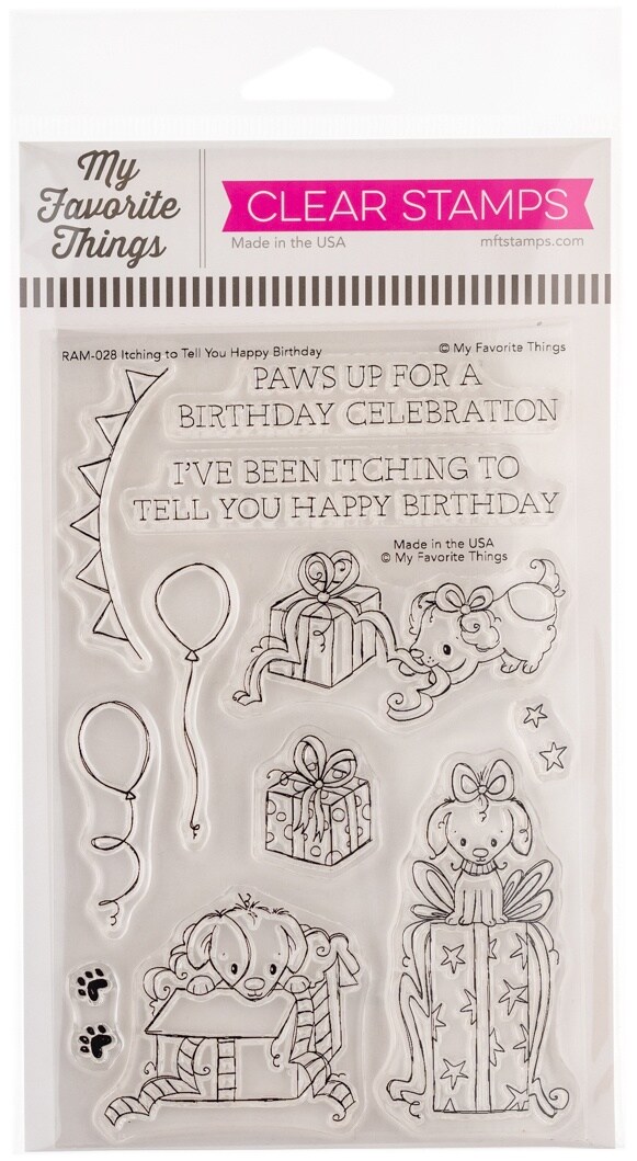 My Favorite Things Clear Stamps 4"X6"-Itching To Tell You Happy ...