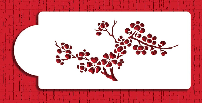 Blooming Cherry Tree Cake Stencil Tier #4 | C444 by Designer Stencils ...