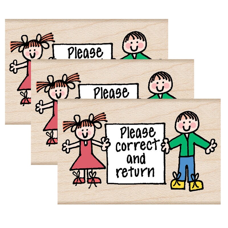 Hero Kids Correct & Return Stamp, Pack of 3 | Michaels
